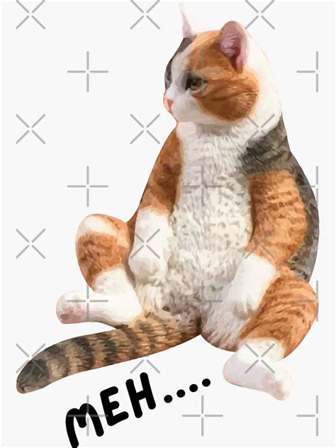 Siamese Cat Meh Brown Cat Brown Halloween Cat Cute Sticker For