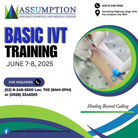 Assumption 📢 Were Proud To Announce That Our Next Ivt Training Will Take Place On June 7 8