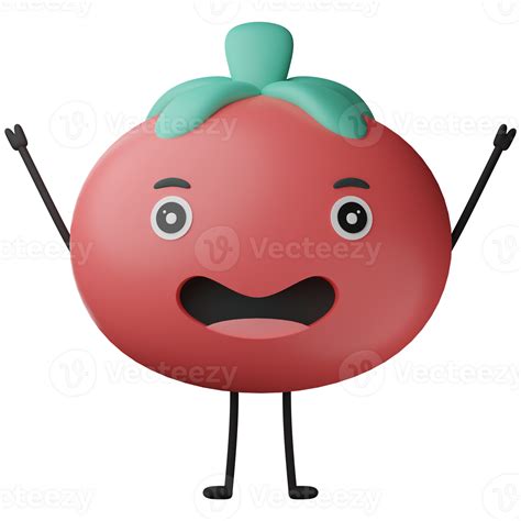 3d Illustration Cute Tomato 36418731 Png