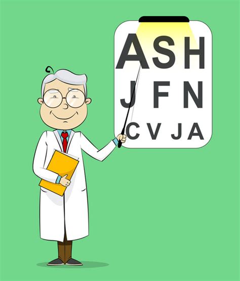 Eye Testing Glasses Free Stock Vectors