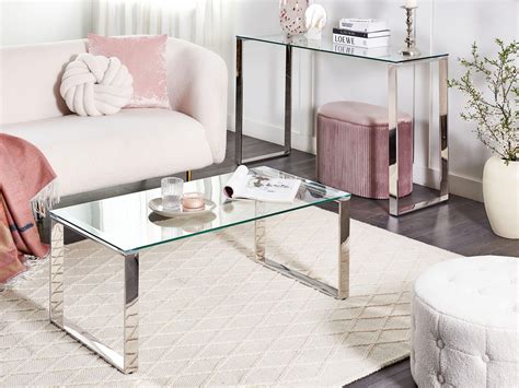 Table Basse Argentée Tilon