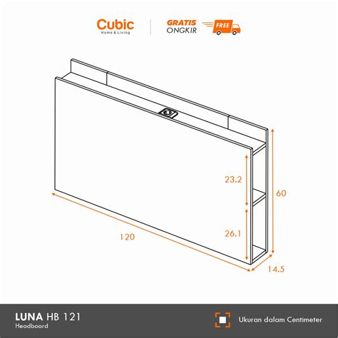 Cubic Dipan Tempat Tidur Luna Bd 121 Cubic Home Living