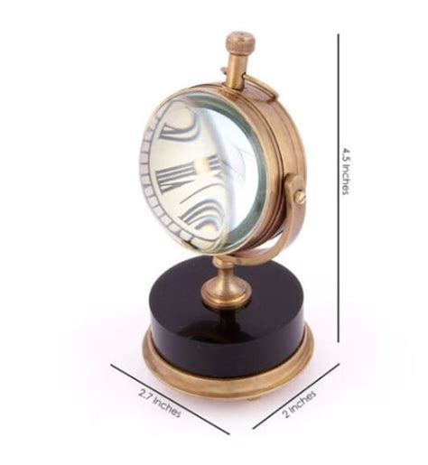 Nautical Retro Brass Table Clock Antique Timepiece Nautical Etsy