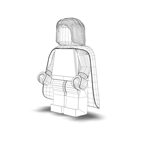 Grima Lego Minifigure Wearing Cloak 3d Model Cgtrader