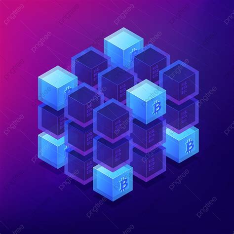 Technology Blockchain Isometric Vector Hd Images Isometric Blockchain