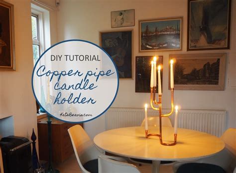 How To Upcycle A Copper Pipe Candle Holder For Your Home