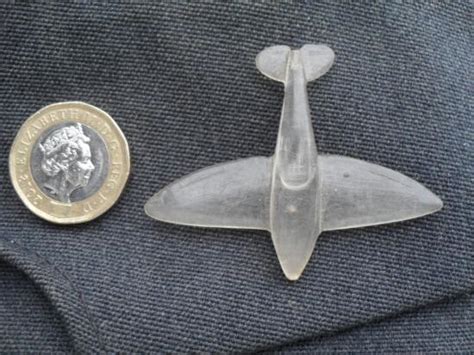 Montgomery Militaria Ww2 Small Spitfire Fighter Plane Model