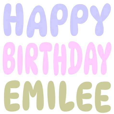 Decent Image Scraps Happy Birthday Emilee Sticker