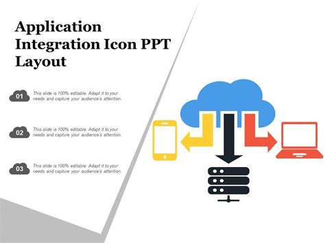 Application Integration Icon Ppt Layout Templates Powerpoint