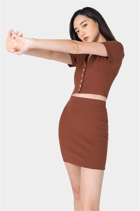 Rhys Ribbed Skirt Set Lovet