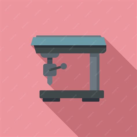 Premium Vector Computer Milling Machine Icon Flat Illustration Of