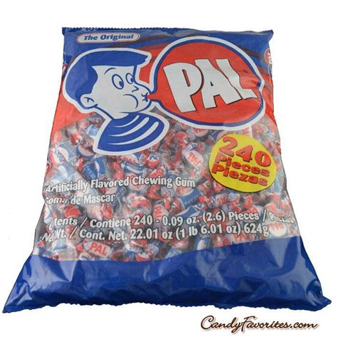 Original Pal Bubble Gum 240 Bag Candy Favorites