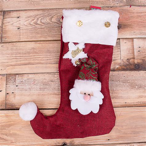 Носок новорічний для подарунків санта Id 1944603878 цена 120 ₴ купить на Prom Ua