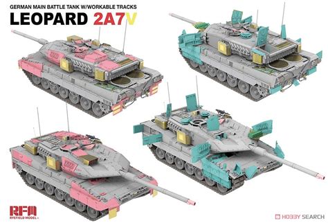 Rye Field Model 5109 135 Mô Hình Xe Tăng Leopard 2a7v