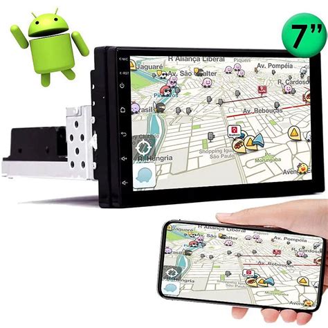Multimídia Mp5 7 Polegadas Android Bluetooth Espelhamento Tela H Tech Auto Equip