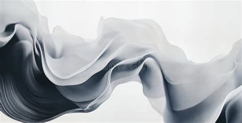 Elegant Flowing Fabric In Soft White Background Stock Image Image Of