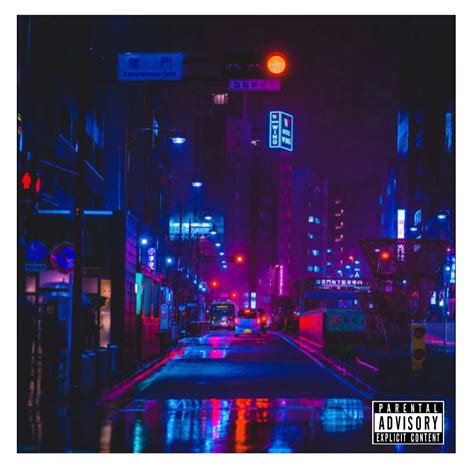 Album Cover Art With Neon Lights