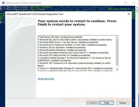 วิธีติดตั้ง Prerequisites ของ Sharepoint 2016 แบบ Offline Nongitcom