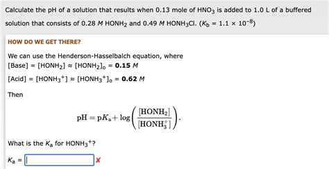 Solved Calculate The PH Of A Solution That Results When Chegg Com