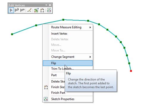 Arcmap Reversing Order Of Points In Line Using Arcgis Desktop Geographic Information