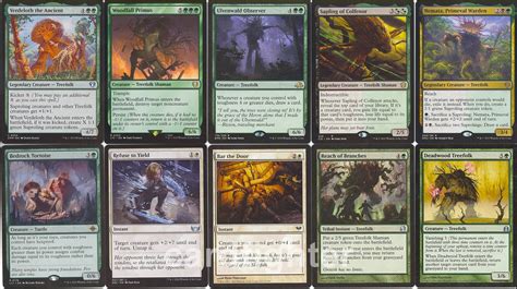 Custom Treefolk Tribal Commander Edh Deck Doran The Siege Tower Mtg Magic Cards Etsy