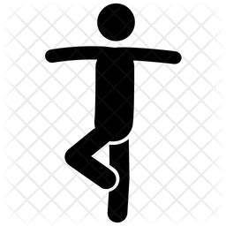 Tree Pose Icon Download In Glyph Style