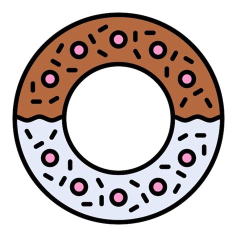 Doughnut Icon Premium Vector
