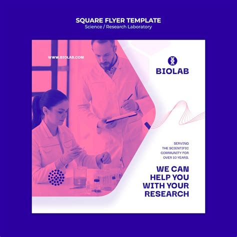 Premium Psd Science And Tech Vertical Flyer Template