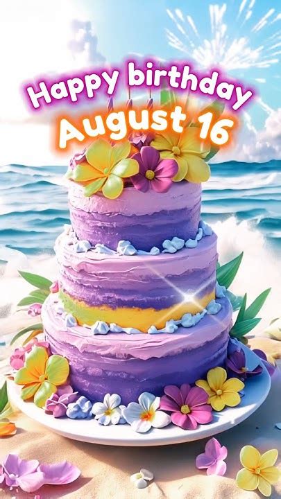16 August Happy Birthday To You Song🎵happy Birthday Wishes Shorts