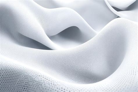 Abstract White Textured Surface With Wavy Design Premium Ai Generated
