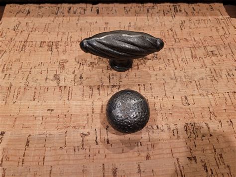 Vintage Cast Iron Knobs For Furniture And Cabinets 2 Different Designs