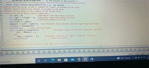 Solved PROBLEM Binary Search Write A Java Program That Chegg Com