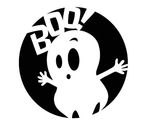 Boo Ghosts Pumpkin Stencil Free Printable Papercraft Templates Hot