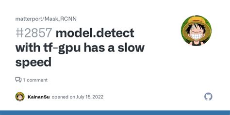 Model Detect With Tf Gpu Has A Slow Speed Issue Matterport Mask RCNN GitHub