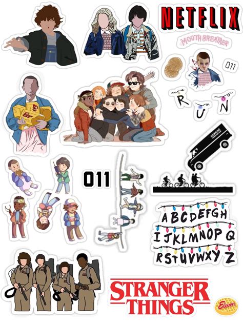 32 Ideas De Stranger Things Manualidades 🫶🏻 Pegatinas Bonitas
