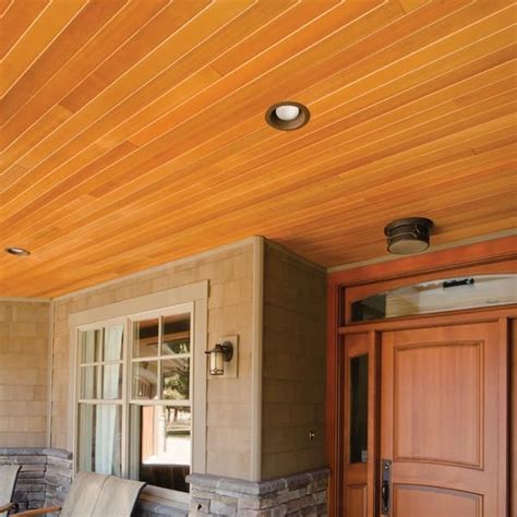 Tongue And Groove Cedar Outdoor Ceiling Shelly Lighting