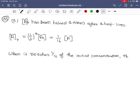 Solved When Chemists Are Performing Kinetics Experiments The General Rule Of Thumb Is To Allow