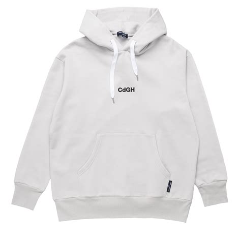 Cdgh Embroidered Logo Hoodie Hl T013 051 1 Oatmeal Capsule