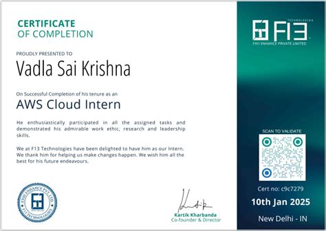 Cloudcomputing Aws Devops Internshipexperience F13technologies