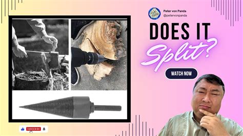 Does A Wood Splitting Drill Bit Work Youtube