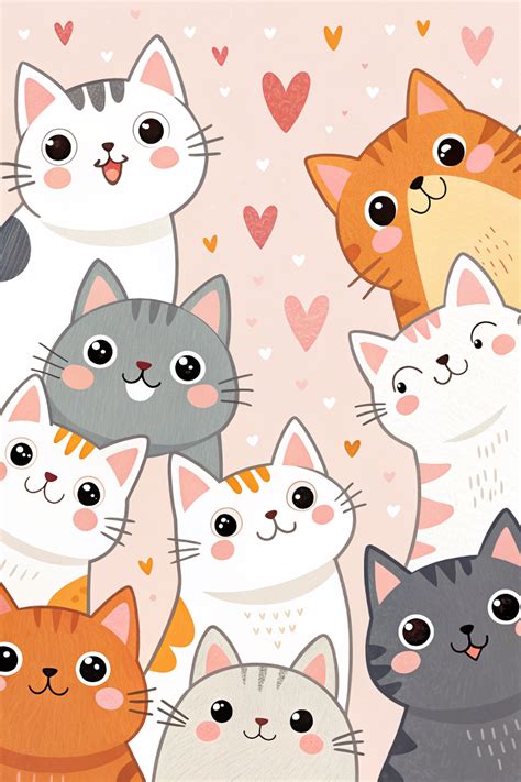 Cute Cat Patterns To Brighten Up Your Phone In 2025 Cat Wallpaper Powerpoint Background