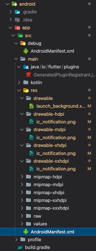 🐛 flutter messaging notification icon image is not getting the image
