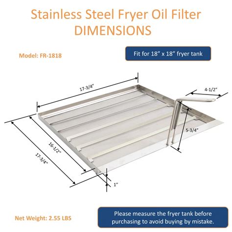 Commercial Stainless Steel Deep Fryer Filter Mesh Skimmer Fryer