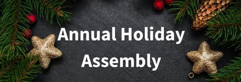Holiday Assembly Schedule Jd Hogarth Public School