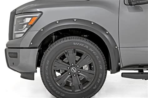 Pocket Fender Flares Crew Cab Nissan Titan 17 24 Rough Country