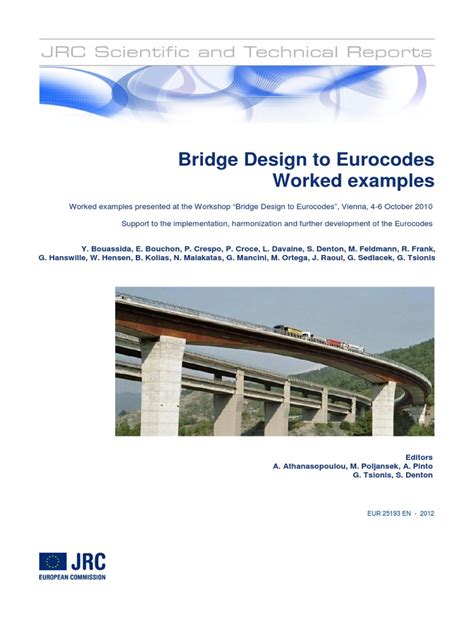 Bridge Design Eurocodes Worked Examples Prestressed Concrete