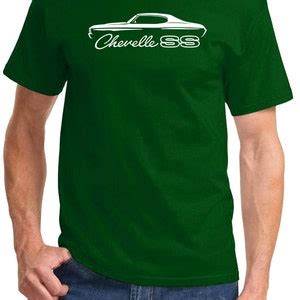 1971 1972 Chevelle Ss Hardtop Muscle Car Classic Outline Design Tshirt