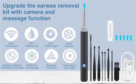 Ear Wax Removal Tool Camera Ear Cleaner With 1296p Hd