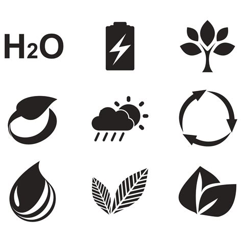 Environmental Issues Icon Set Collection Of Environment And Climate