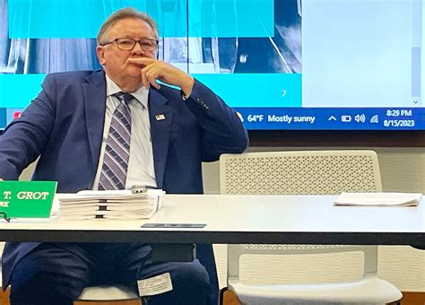 Michigan Residents Protest Clerk Stanley Grot For Being Charged As A “fake Elector” Votebeat